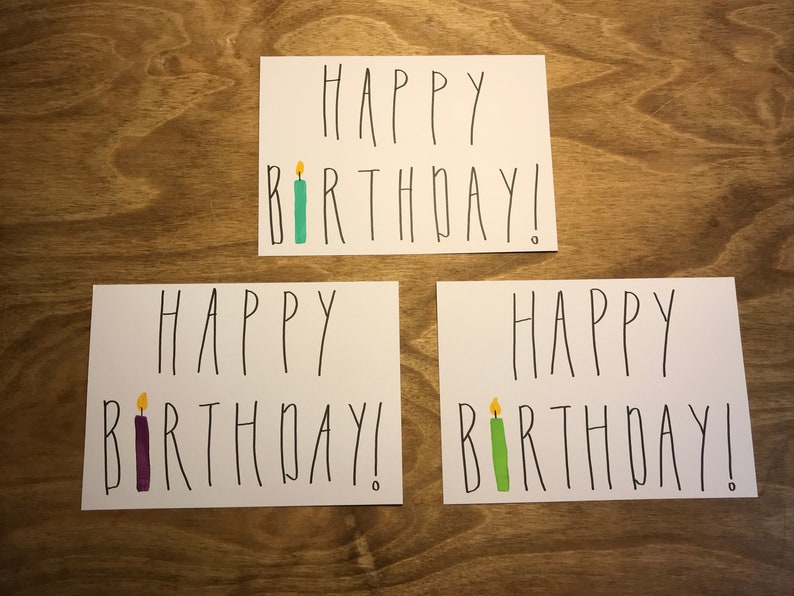 Custom Handmade Cards set of 5 - Etsy