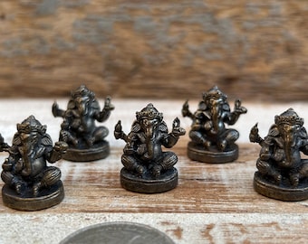 Small Ganesh Statue // Small Brass Ganesha Statue // Ganesha Statue ...
