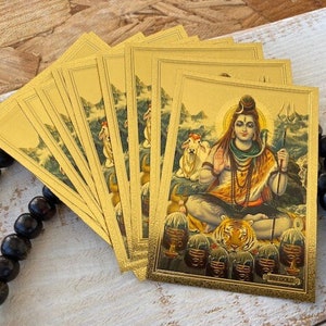 Set of 10 Shiva Amulet Cards / Shiva / Shiva Amulet / Shiva Cards ...