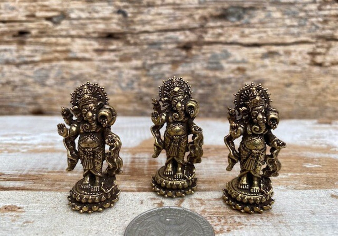 Small Ganesha Statue // Small Brass Ganesh Statue // Ganesha Statue ...