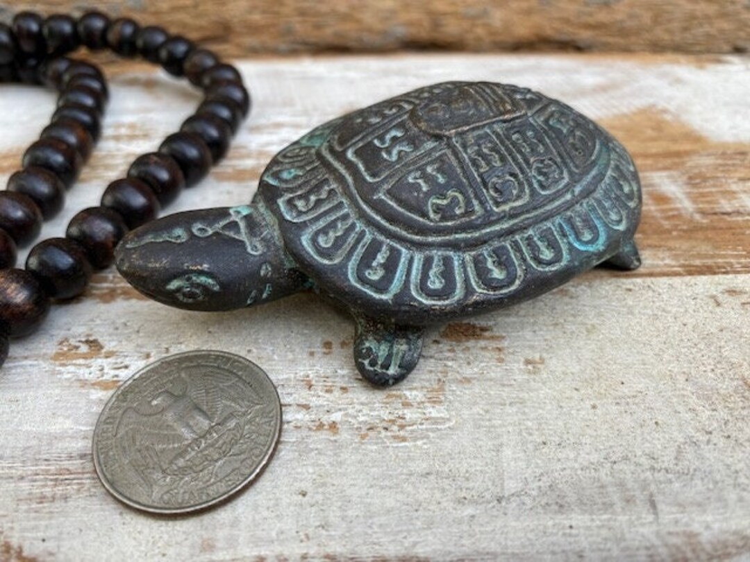 Turtle Amulet Statue // Turtle Statue // Small Turtle Statue ...