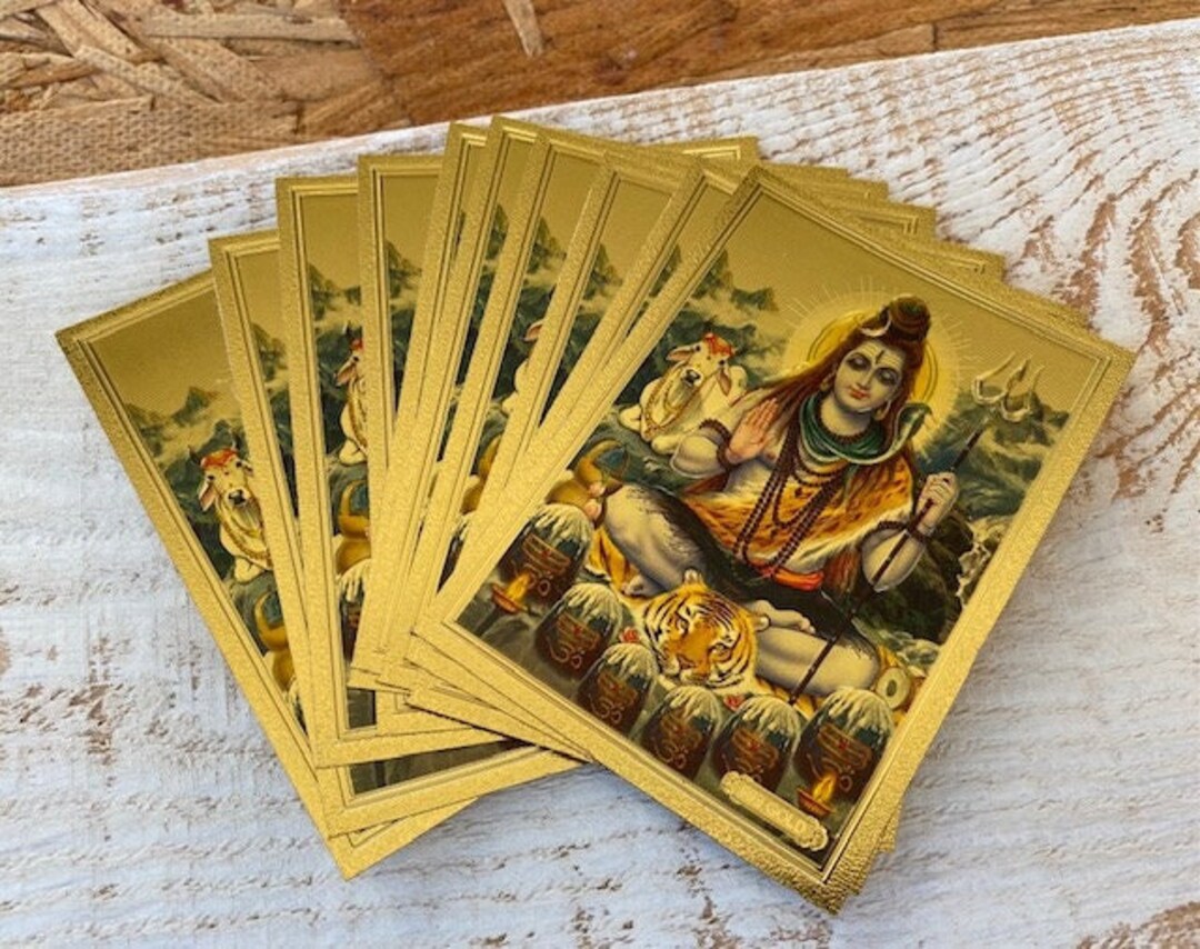 Set of 10 Shiva Amulet Cards / Shiva / Shiva Amulet / Shiva Cards ...