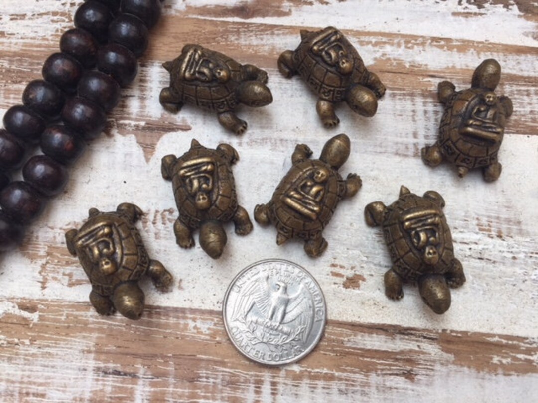 Turtle Amulet // Turtle Statue // Small Turtle Statue // Buddhist ...