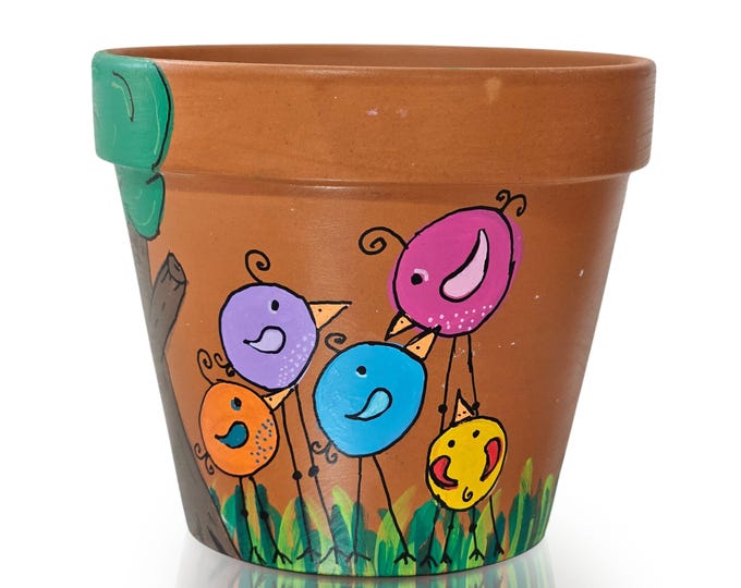 Mom Bird Pot, Personalized Pots, Unique Gift for Mother's Day, Teacher ...