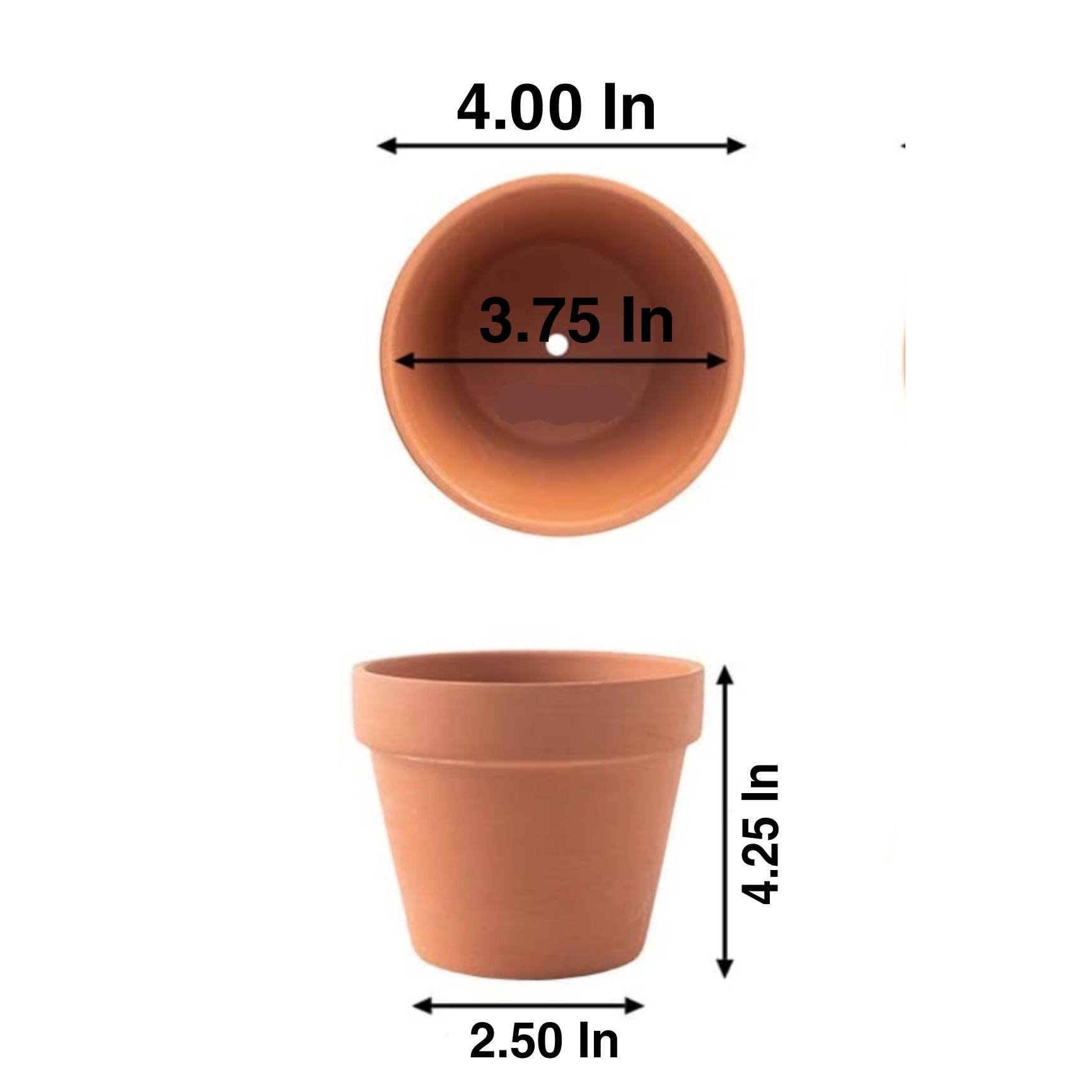 Plant Pot Hand Painted Planter Green Hoya Leaf Design Indoor Planter 4 ...