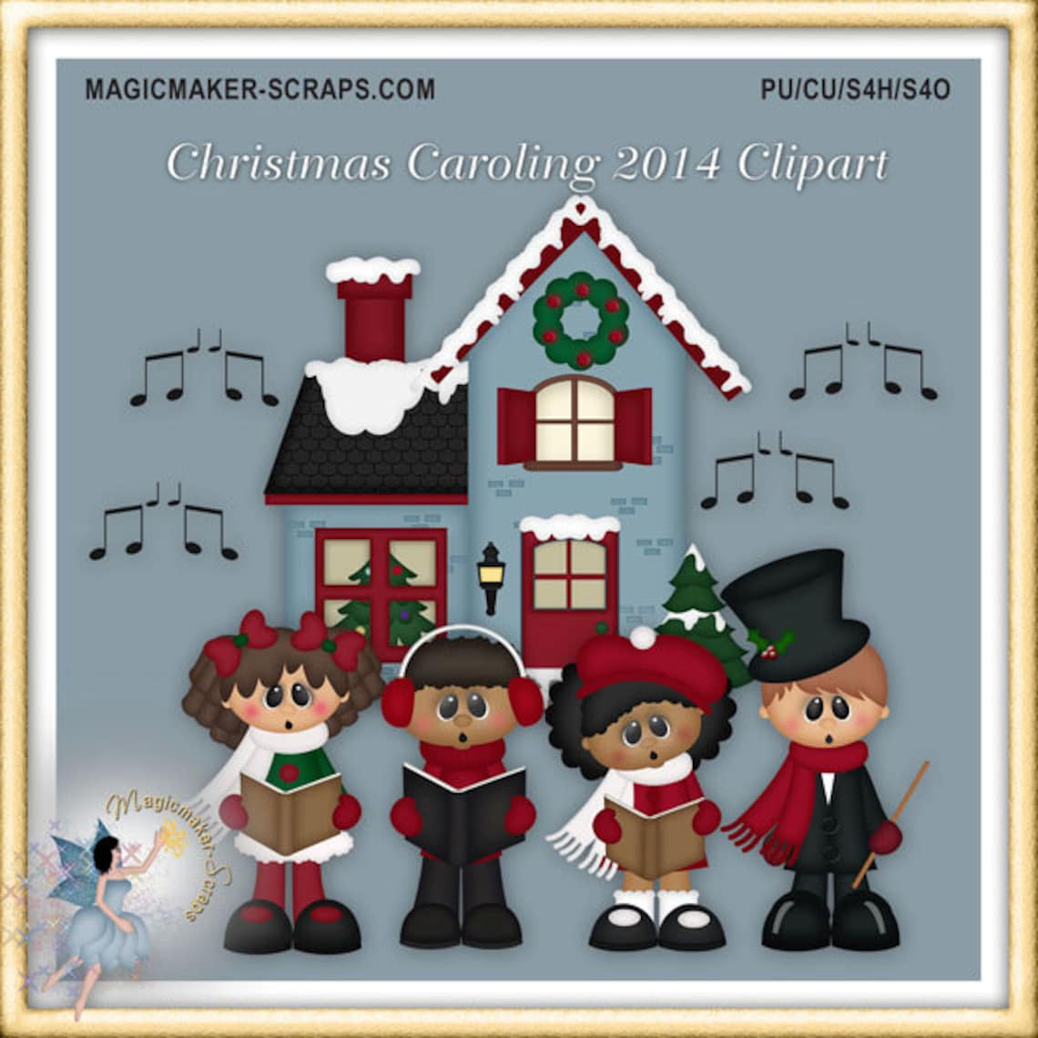 Christmas Clipart, Holiday Caroling - Etsy