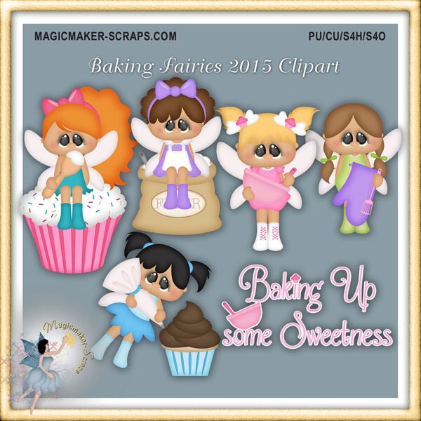 Cooking Clipart, Baking Fairies 2015 - Etsy