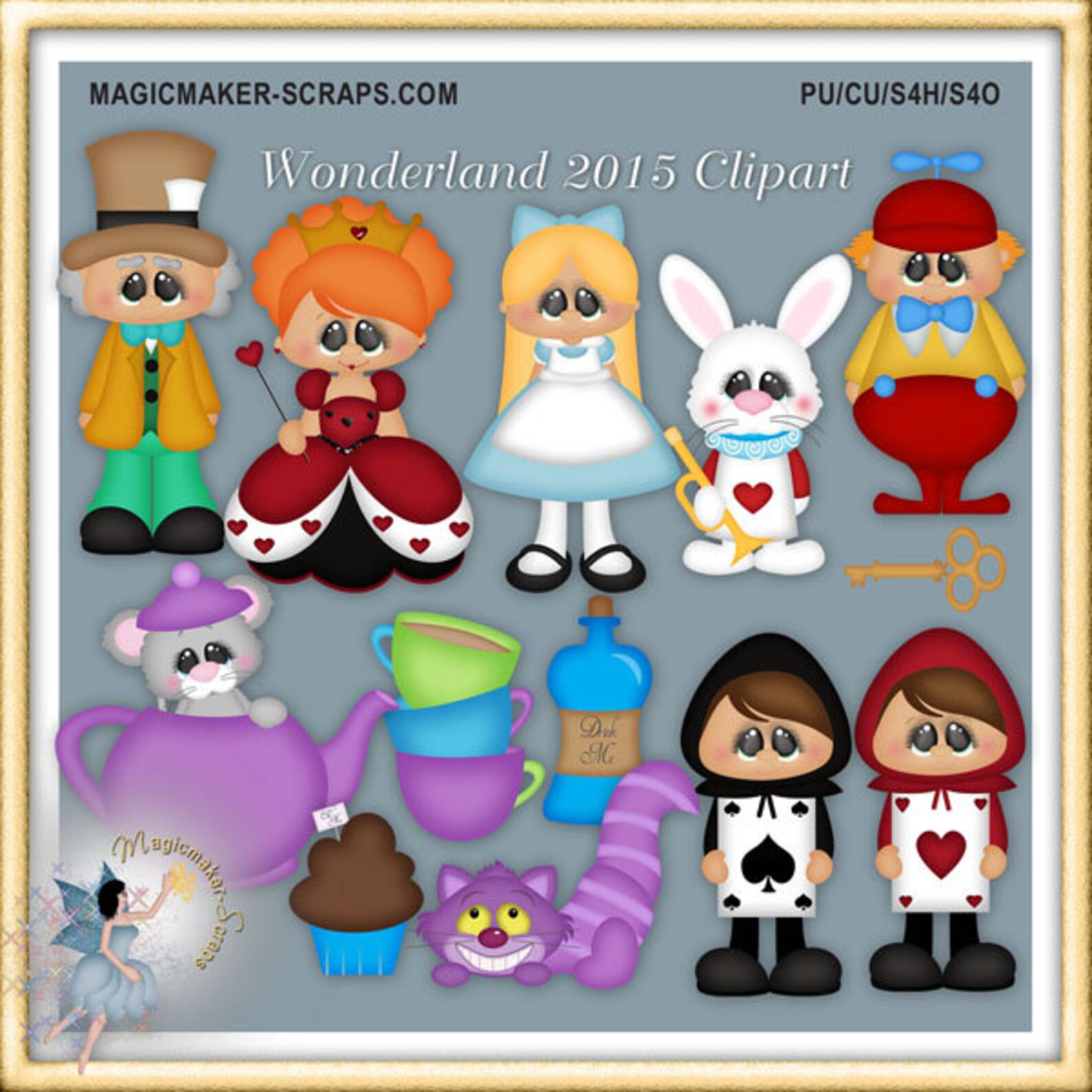 Wonderland Clipart 2015 - Etsy