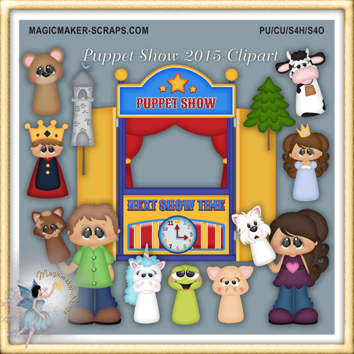 Puppet Show Clipart 2015 - Etsy