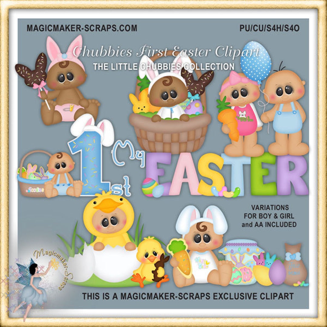 Easter Clipart, Baby Chubbies - Etsy