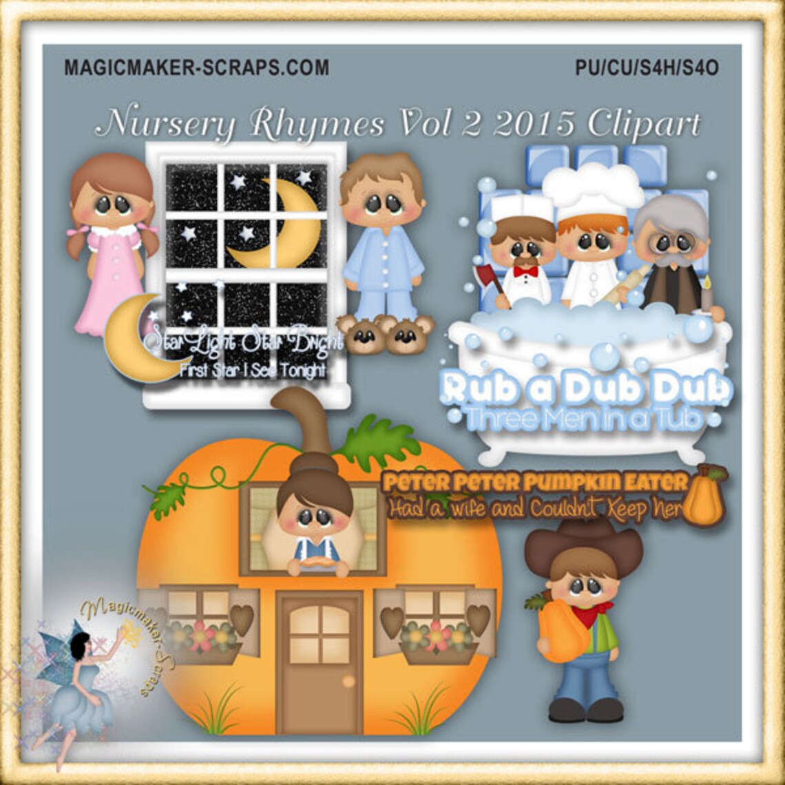 Nursery Rhymes Clipart 20015, Volume 2 - Etsy