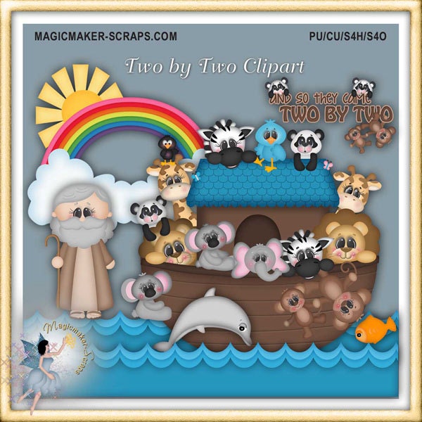 Noahs Ark Clipart - Etsy