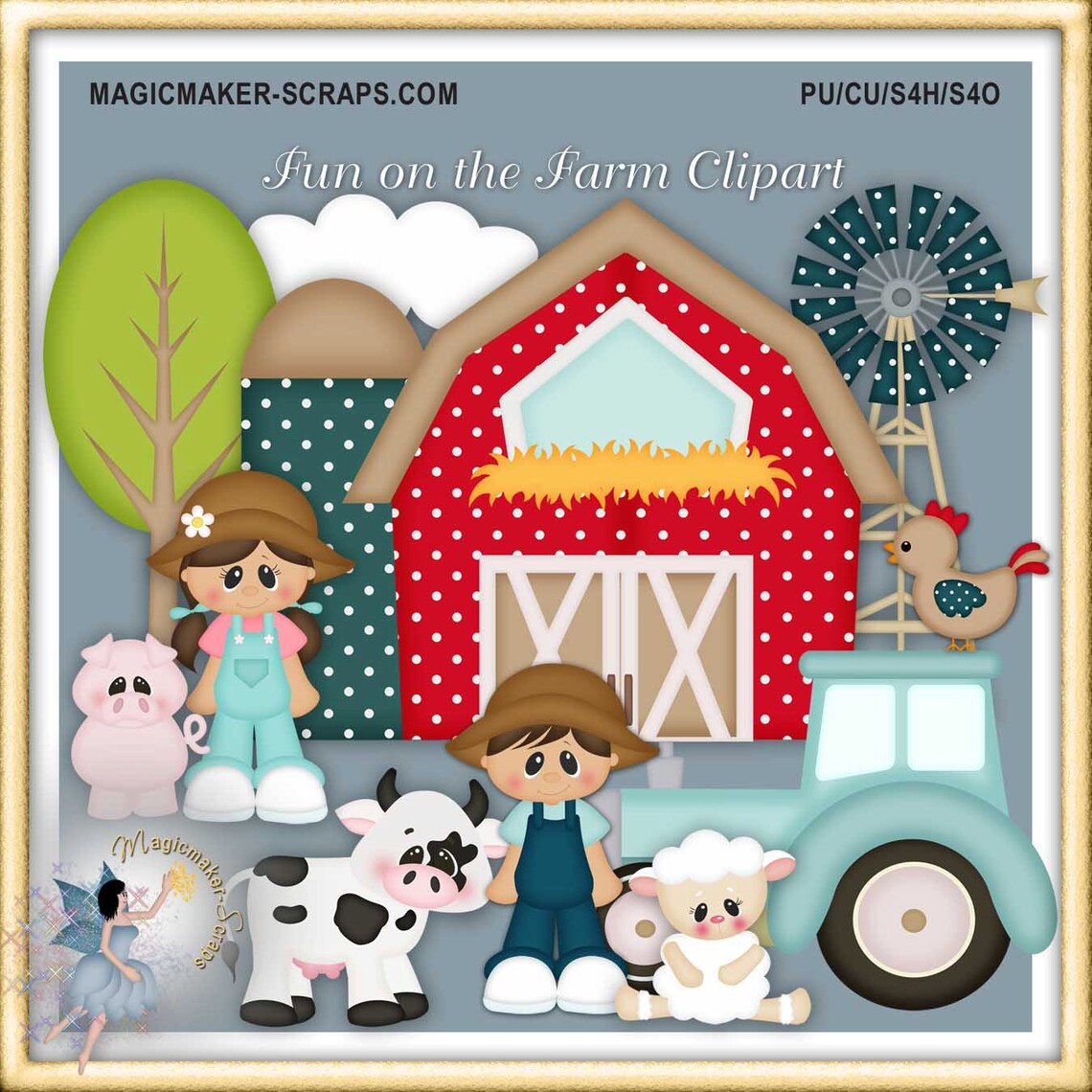 Fun at the Farm Clipart - Etsy Canada