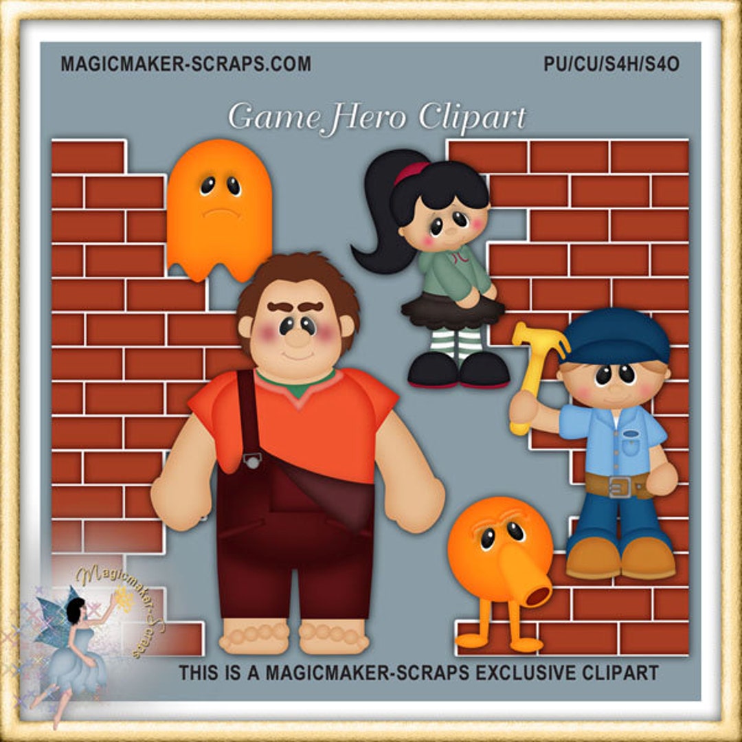 Computer Game Hero Clipart, Animation Movie - Etsy