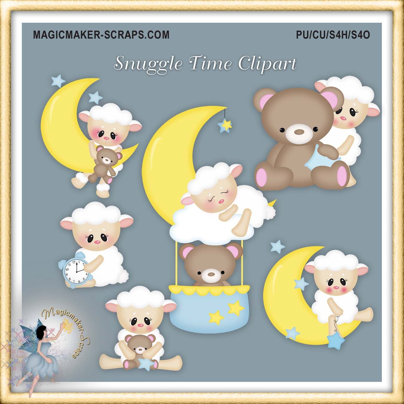 Snuggle Time Baby Clipart - Etsy