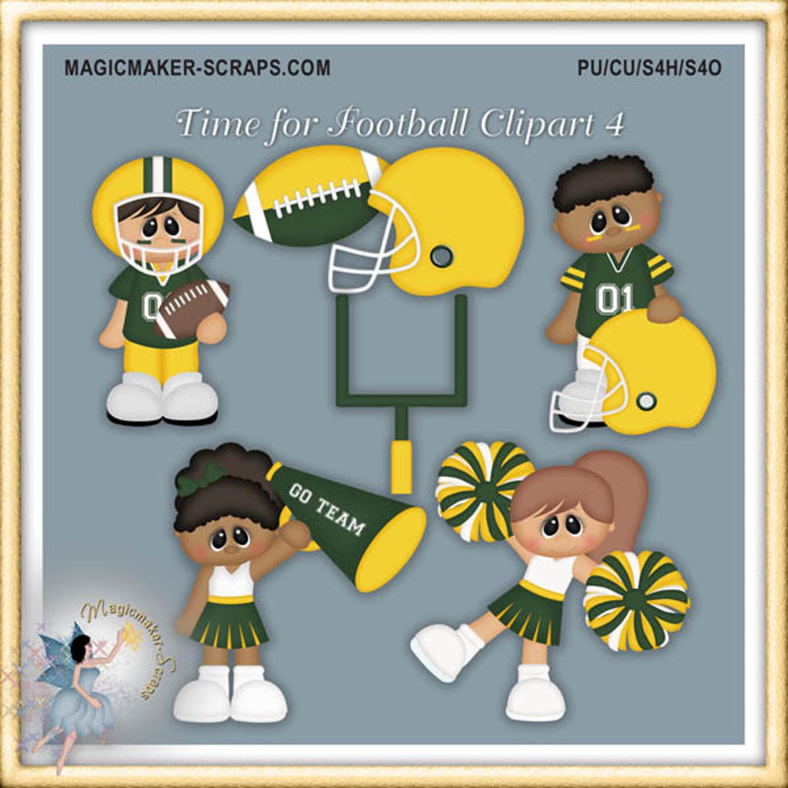 Time for Football Clipart 4 - Etsy