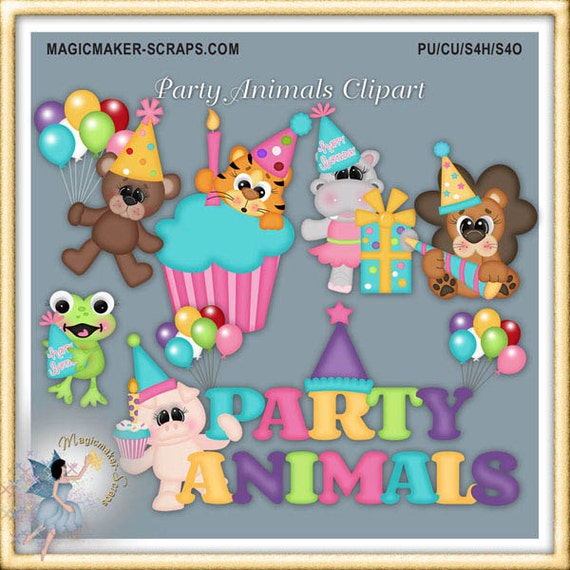 Birthday Party Animals | Etsy