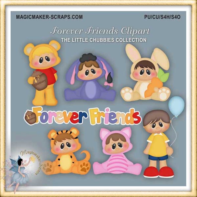 Baby Clipart, Chubbies, Forever Friends - Etsy