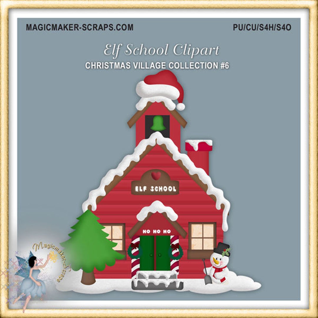 Christmas Clipart, Elf School, Snowman - Etsy