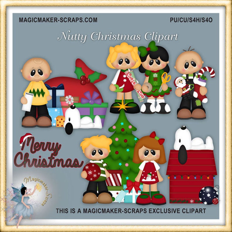 Nutty Crew Christmas, Holiday Clipart - Etsy