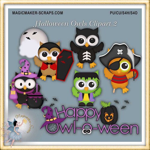 Holiday Owl Clipart Clip Art Seasonal Owls Clipart Clip Art - Etsy