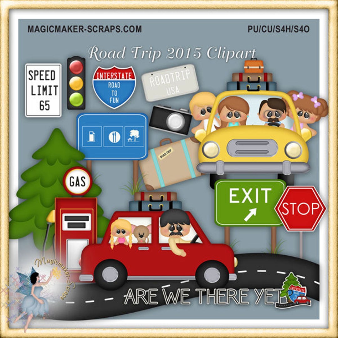 Road Trip 2015 Clipart, Vacation Clipart, Travel - Etsy