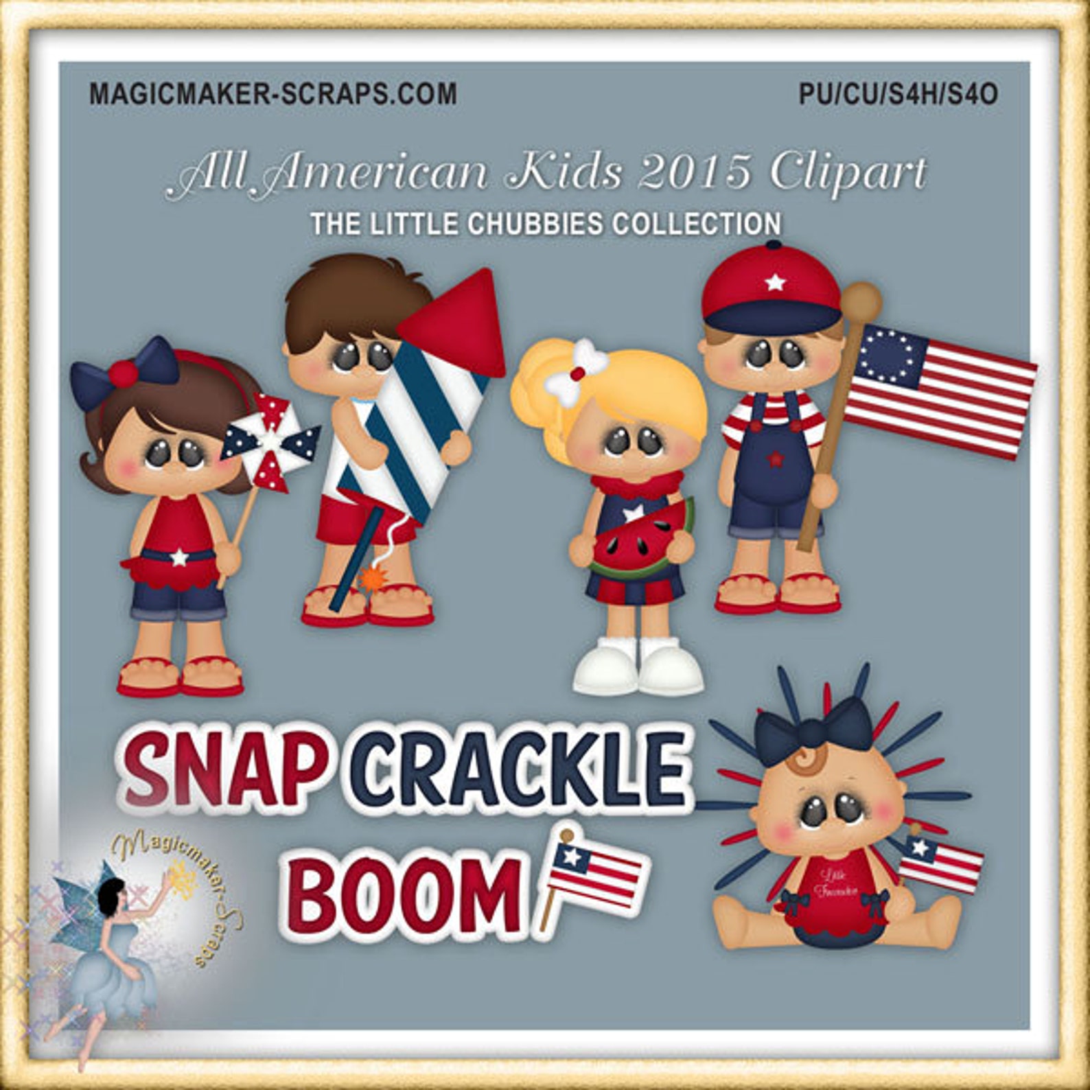Independence Day Clipart, 4th of July, Patriotic, Chubbies, All ...