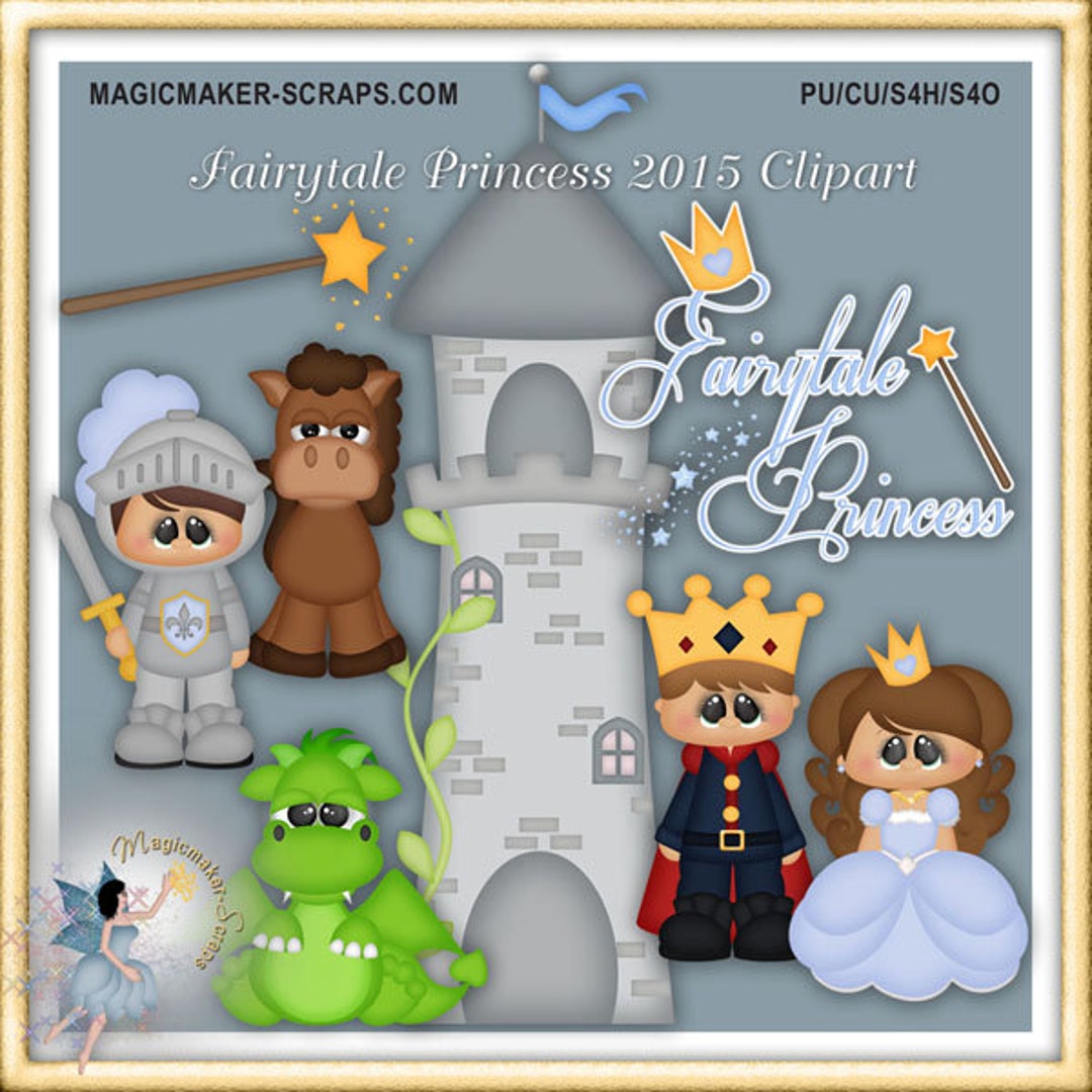 Fairytale Princess Clipart 2015, Knight, Castle - Etsy