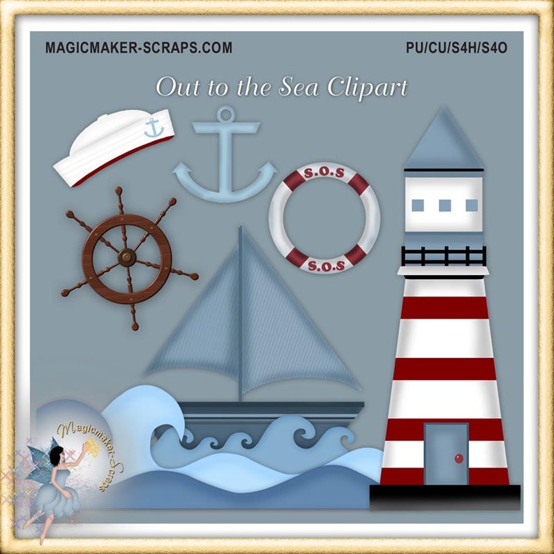 Nautical Clipart, Sailor, Marine, Navy, Seaman, Sea, Ocean, Lighthouse ...