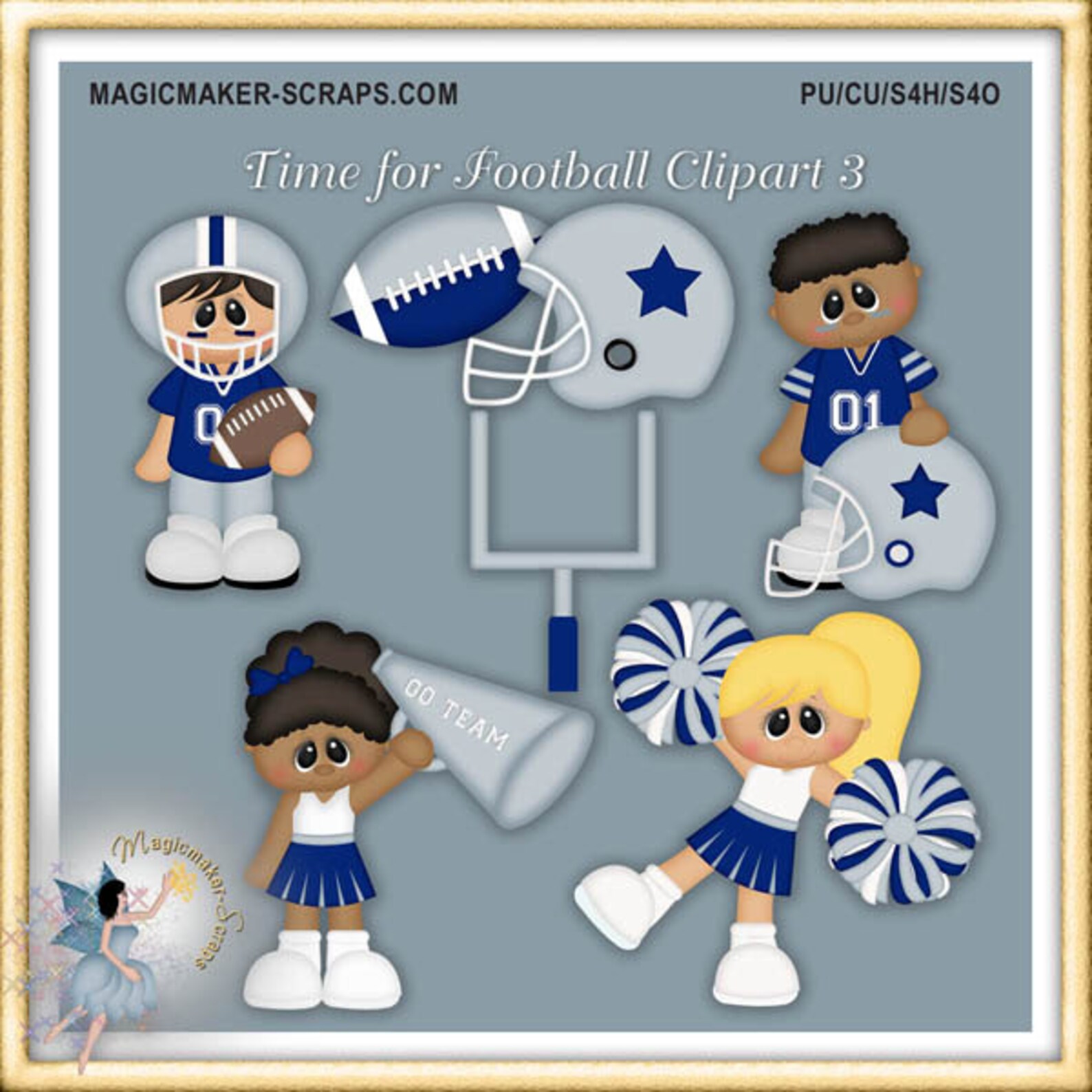 Time for Football Clipart 3 - Etsy