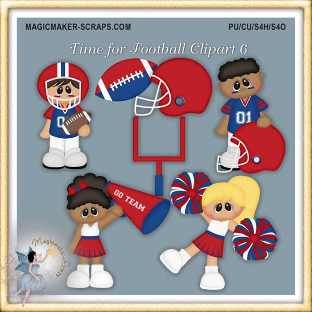 Time for Football Clipart 6 - Etsy