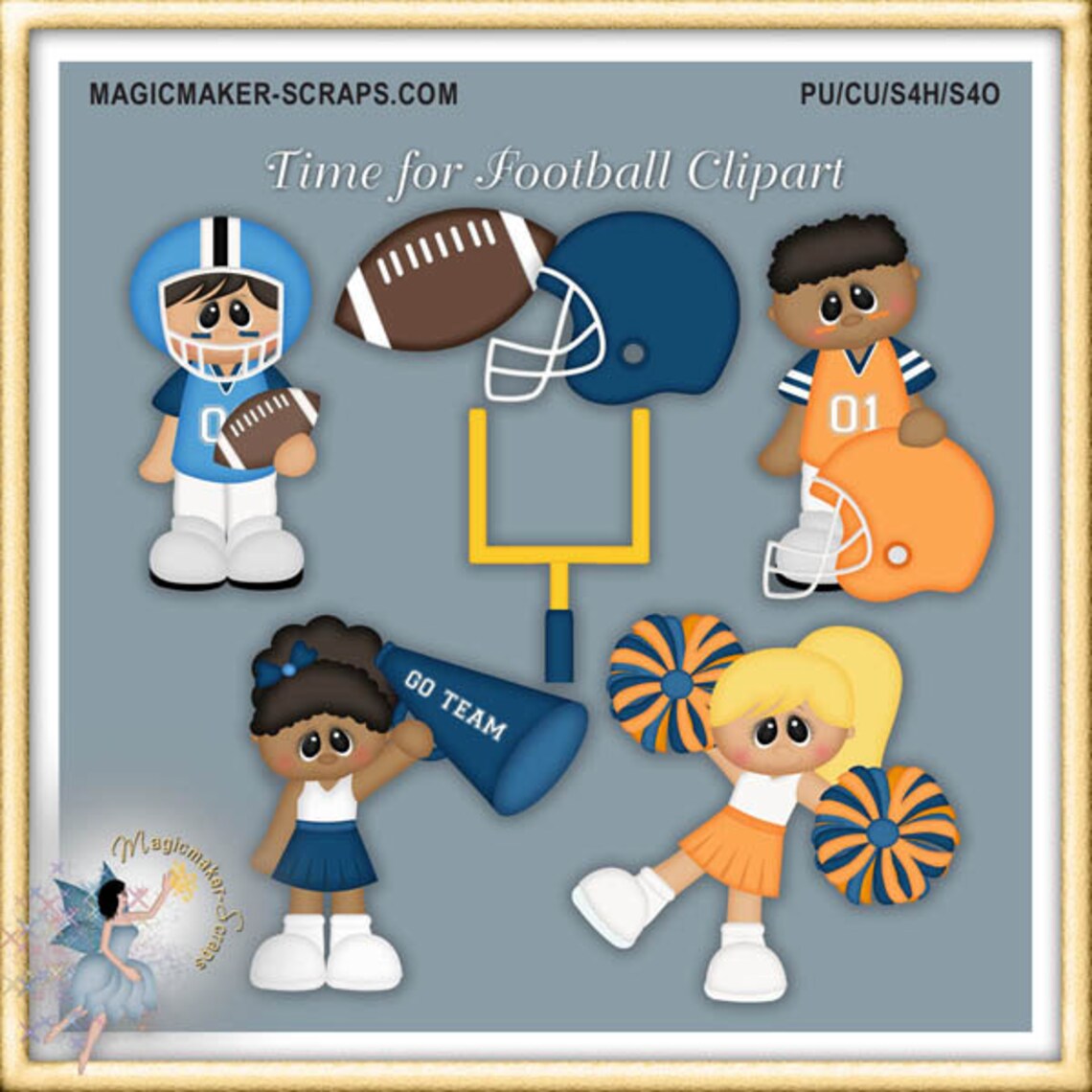 Time for Football Clipart - Etsy
