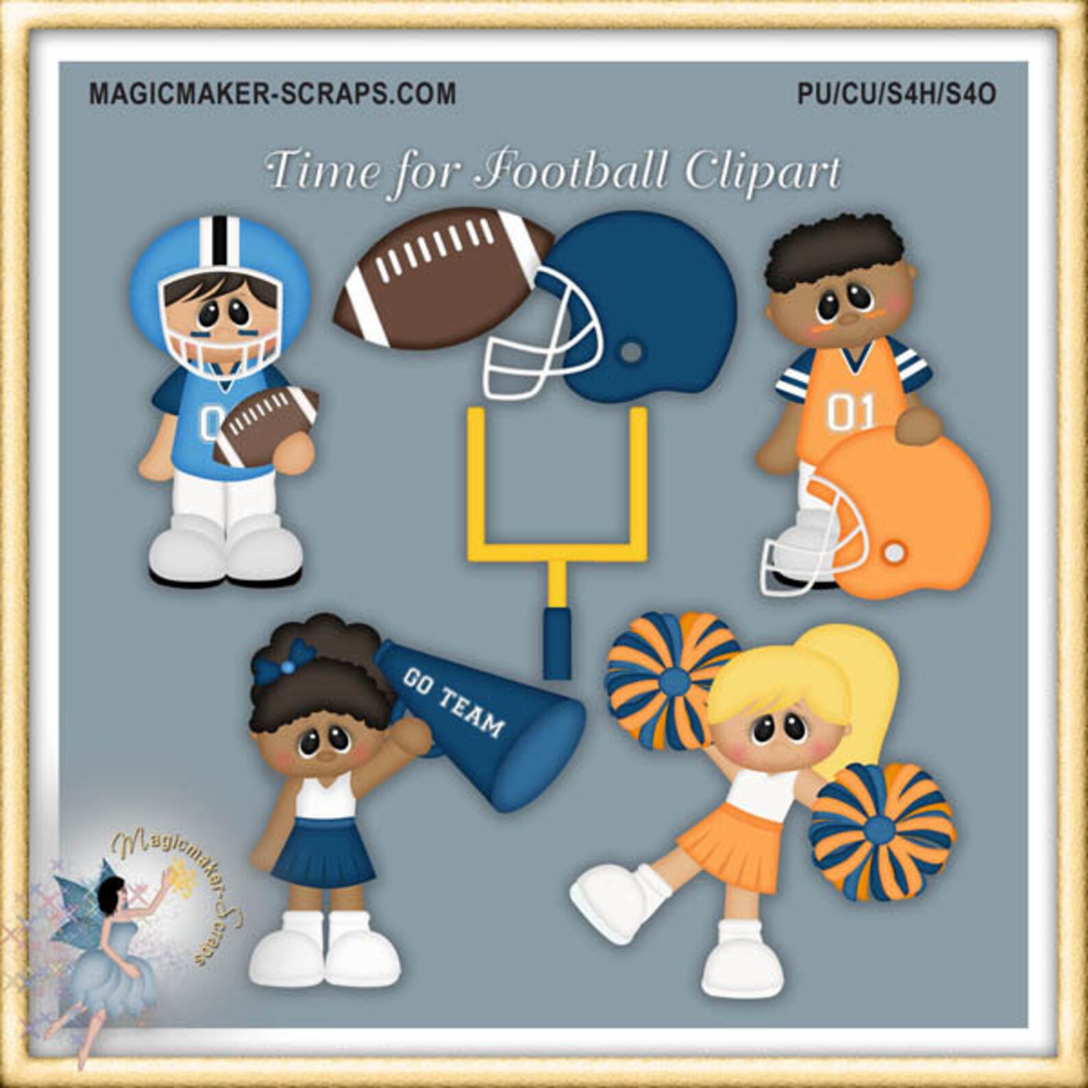 Time for Football Clipart - Etsy