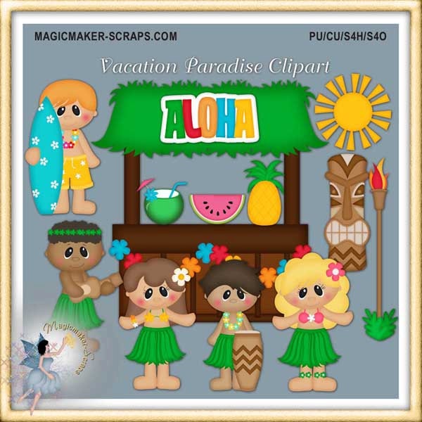 Luau Clipart - Etsy