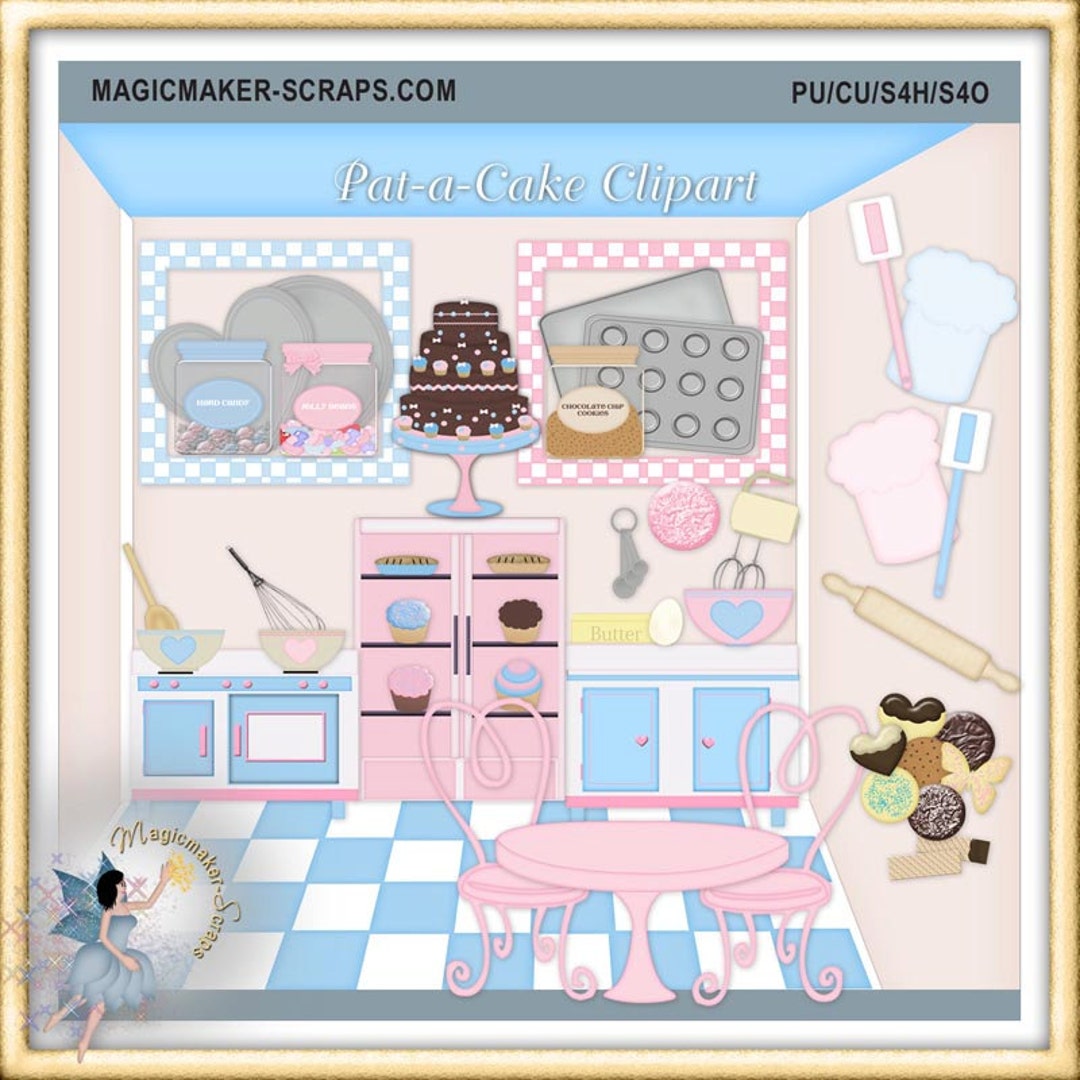 Bakeshop Clipart, Cake and Cupcake, Cookies, Baking, , Commercial Use ...