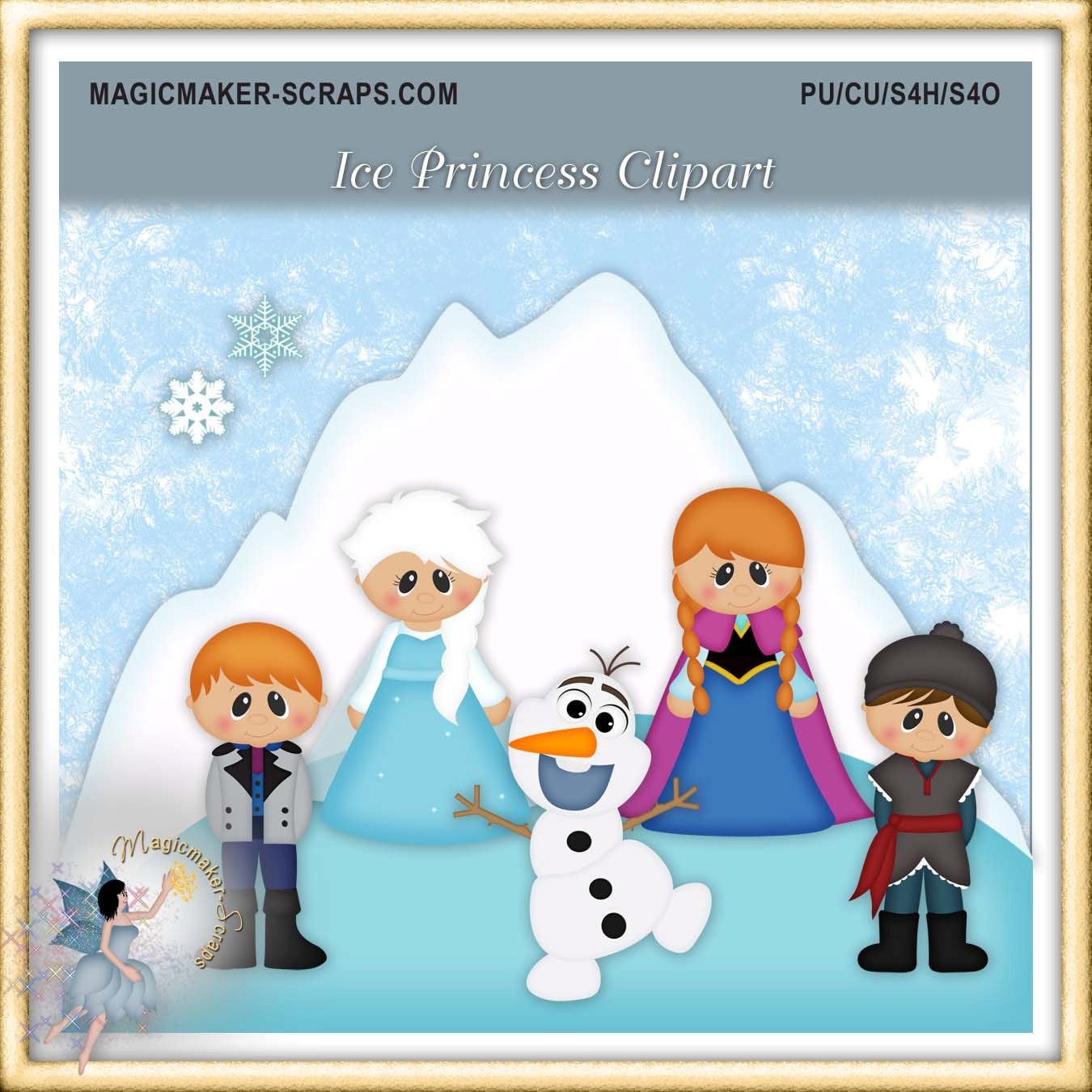 Ice Princess Clipart - Etsy