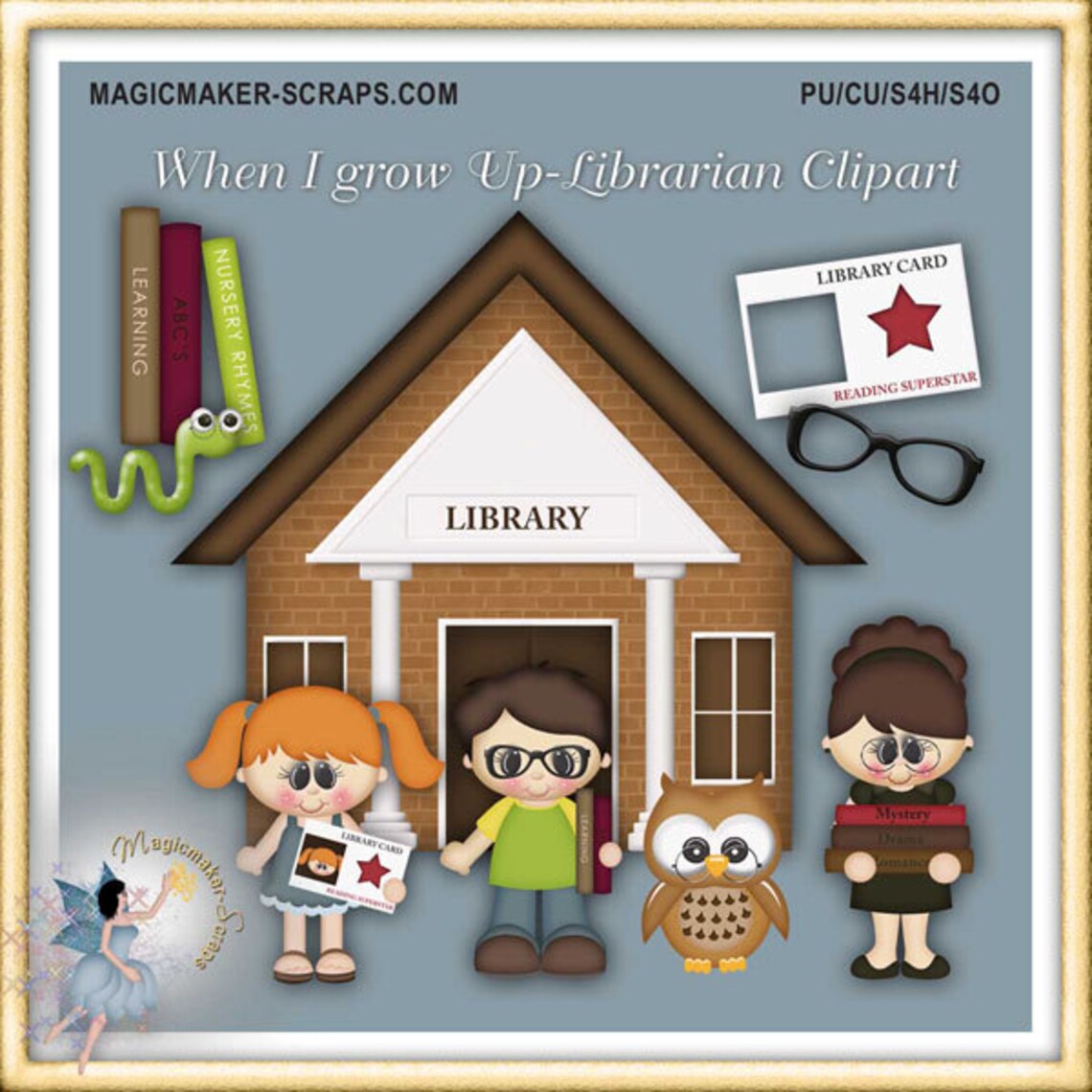 Librarian Clipart, School, Library, When I Grow Up - Etsy
