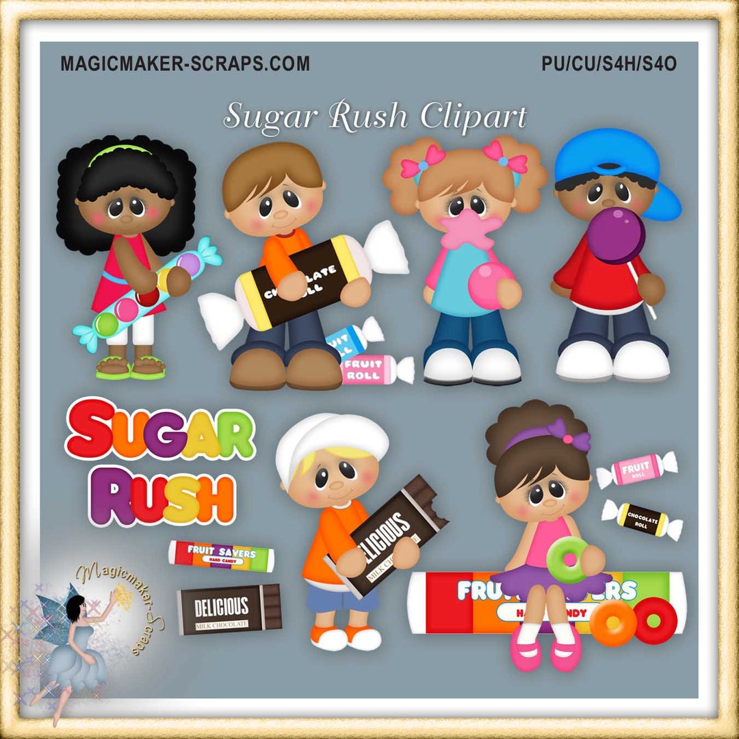 Candy Clipart, Chocolate Clipart, Sugar Rush - Etsy