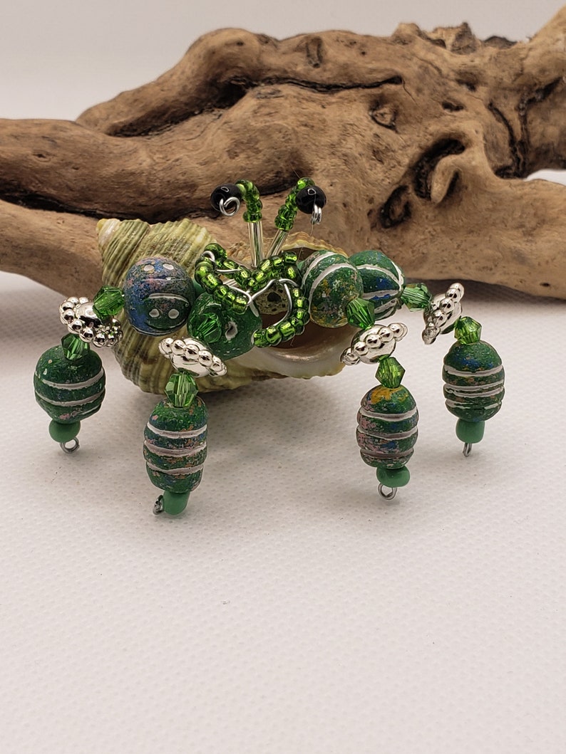 Beaded Hermit Crab Beach Decor Hermit Crab - Etsy