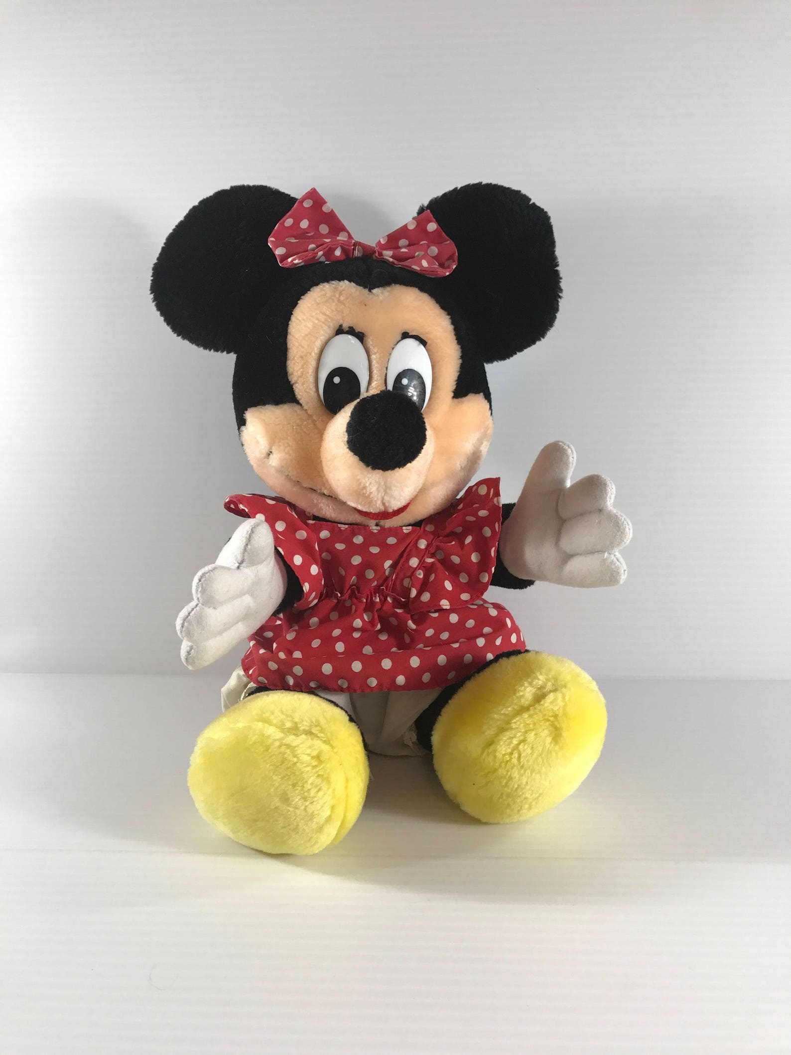 MINNIE MOUSE Stuffed Animal Vintage Plush Stuffed Animal - Etsy