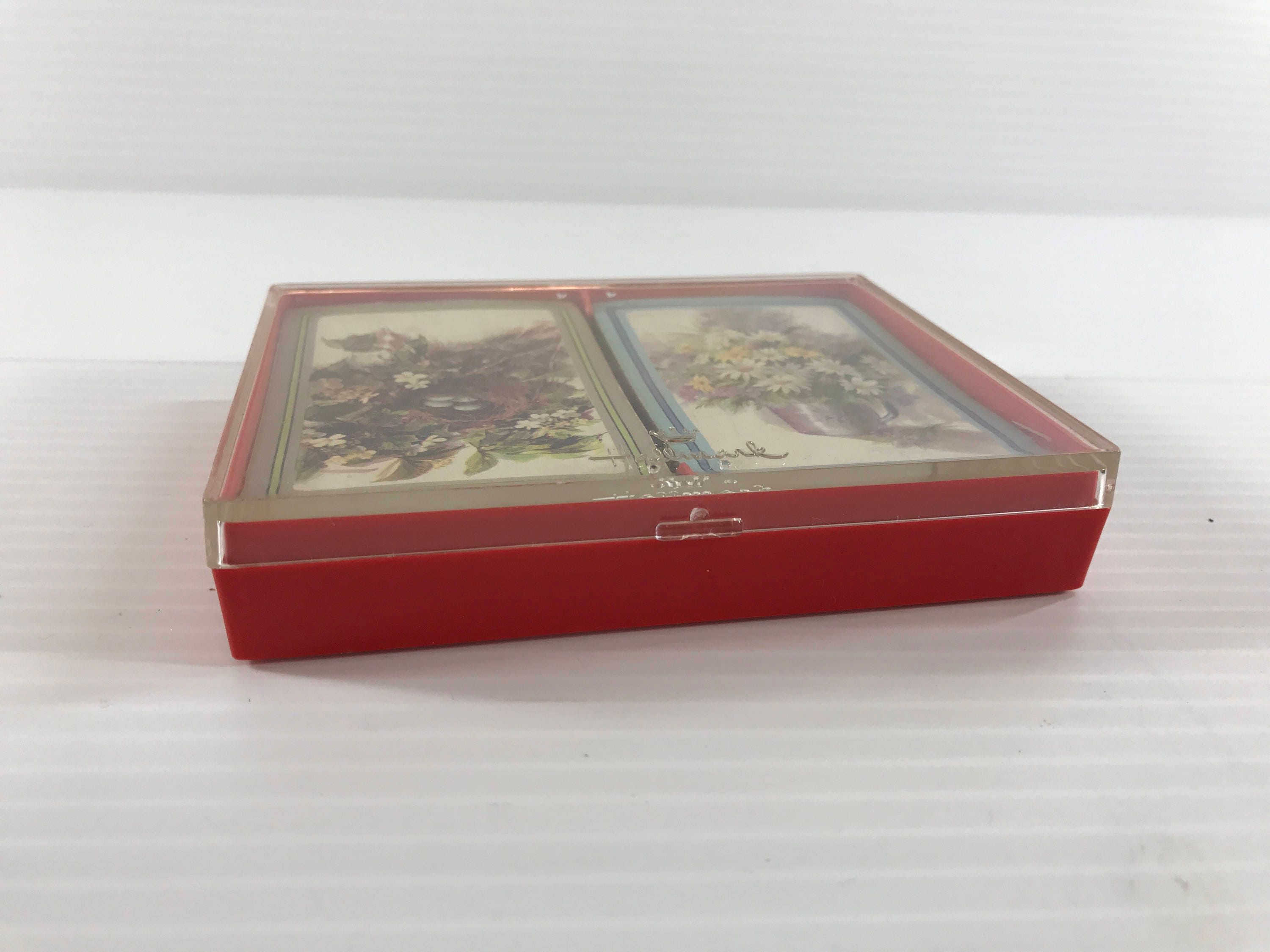 Vintage Bridge Cards Cards With Flowers Cards With Bird | Etsy