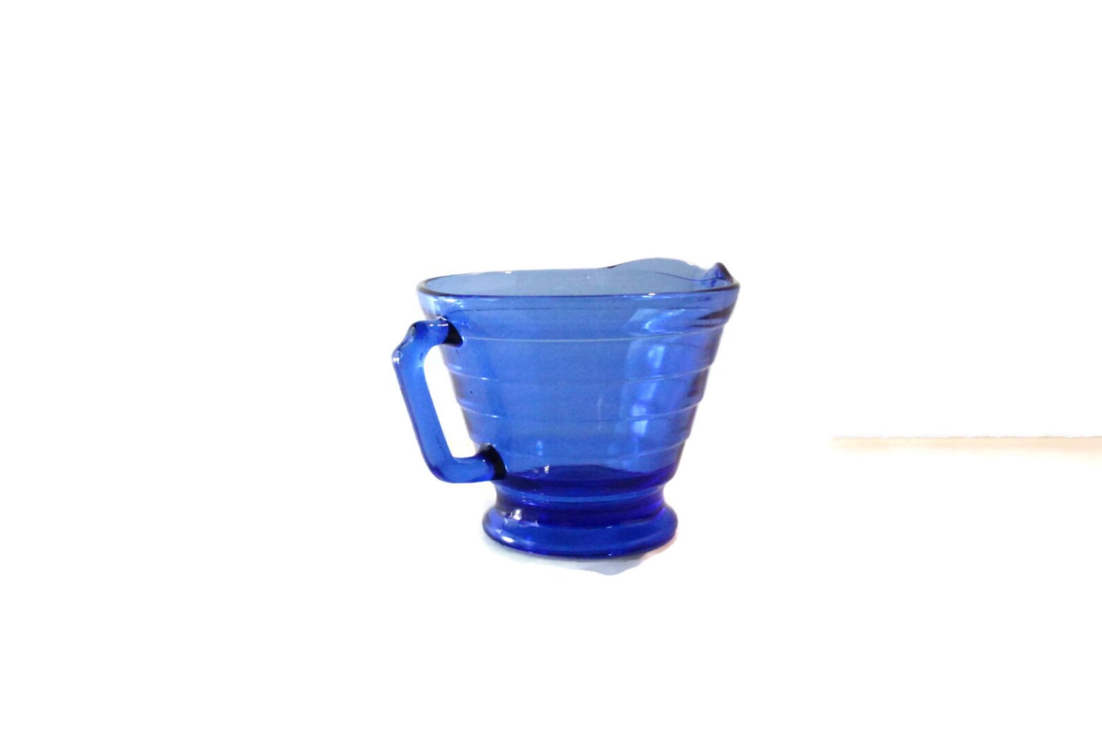 COBALT BLUE CREAMER Small Glass Pitcher Small Glass Pitcher - Etsy