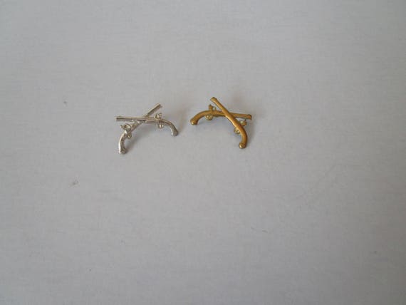 Army Military Police Pin Crossed Gun Pin Silver Military - Etsy