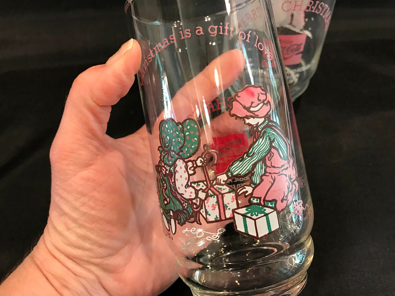 Holly Hobbie Christmas Glasses Holly Hobbie Coke Glass Etsy