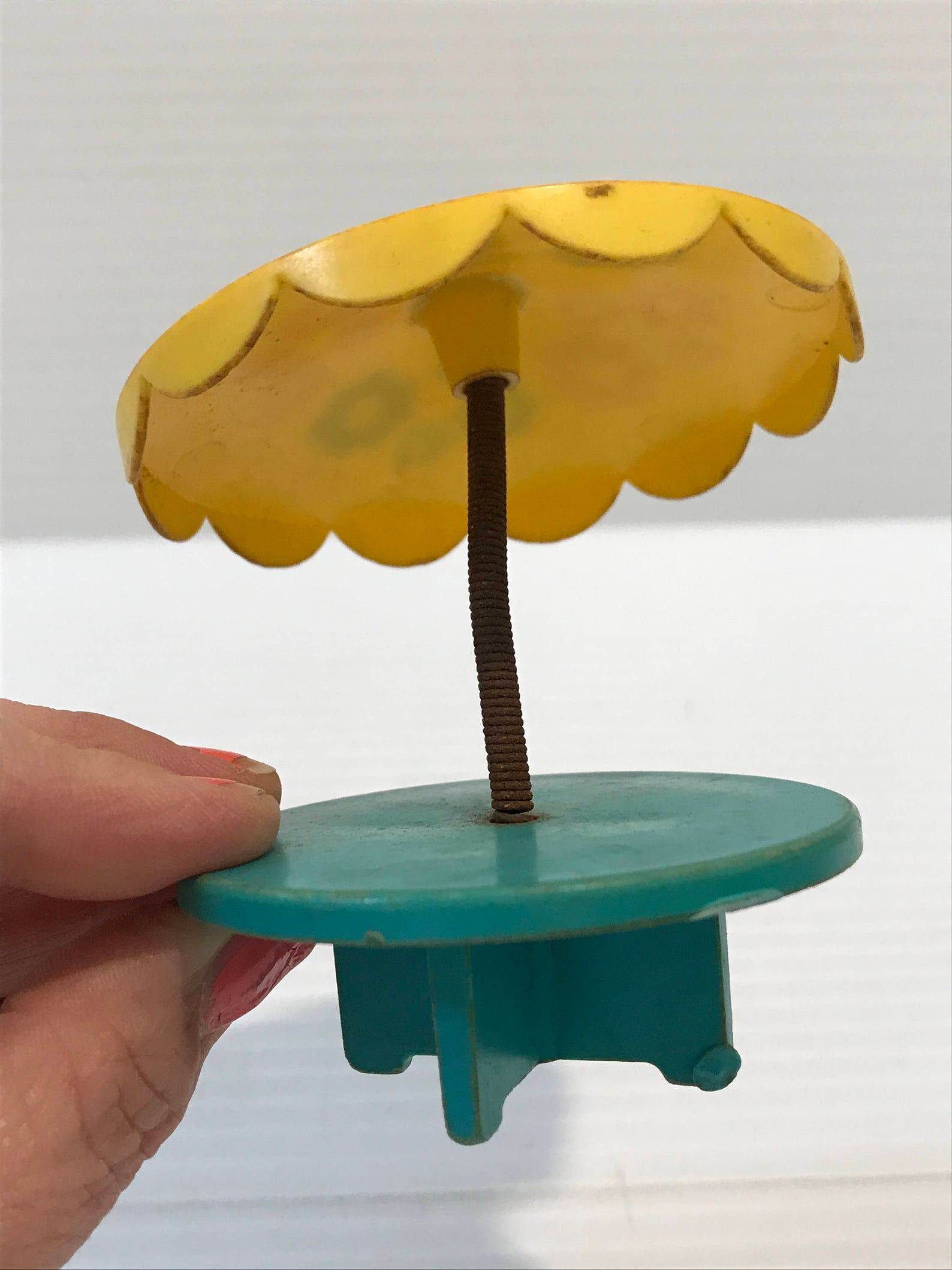 LITTLE PEOPLE TABLE With Umbrella Little People Outside - Etsy