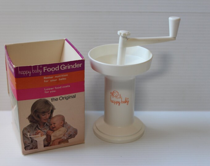 HAPPY BABY Food Grinder, Vintage Baby Item, Vintage Baby Food Grinder ...