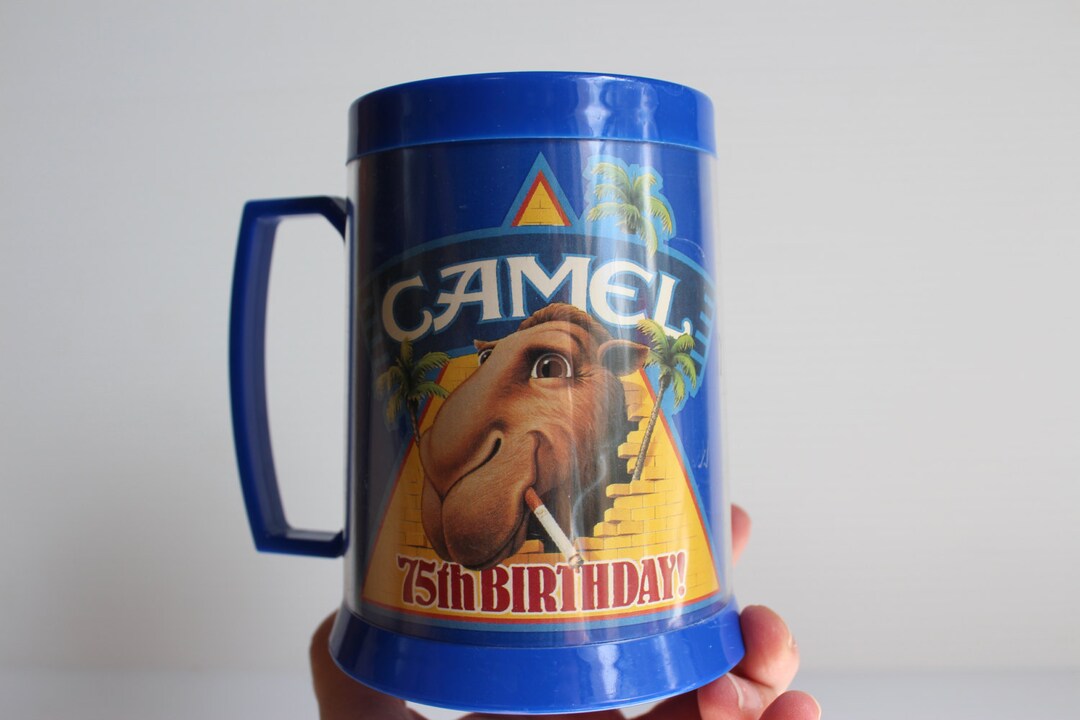 CAMEL CIGARETTE MUG, Thermo Serv Mug, Small Beer Mug, Plastic Outdoor ...