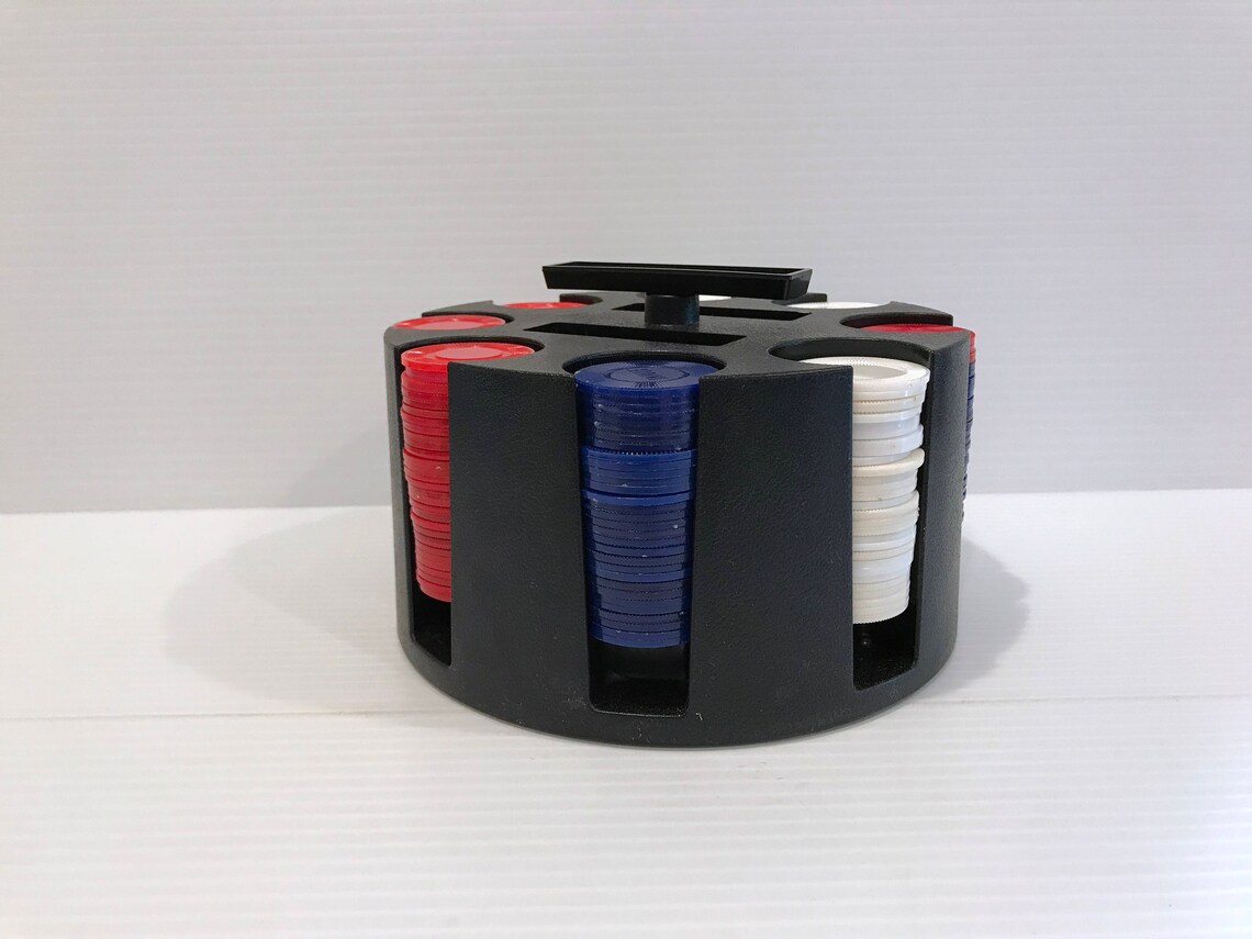 Revolving Poker Chip Rack Hoyle Poker Chip Rack Black Poker - Etsy Canada