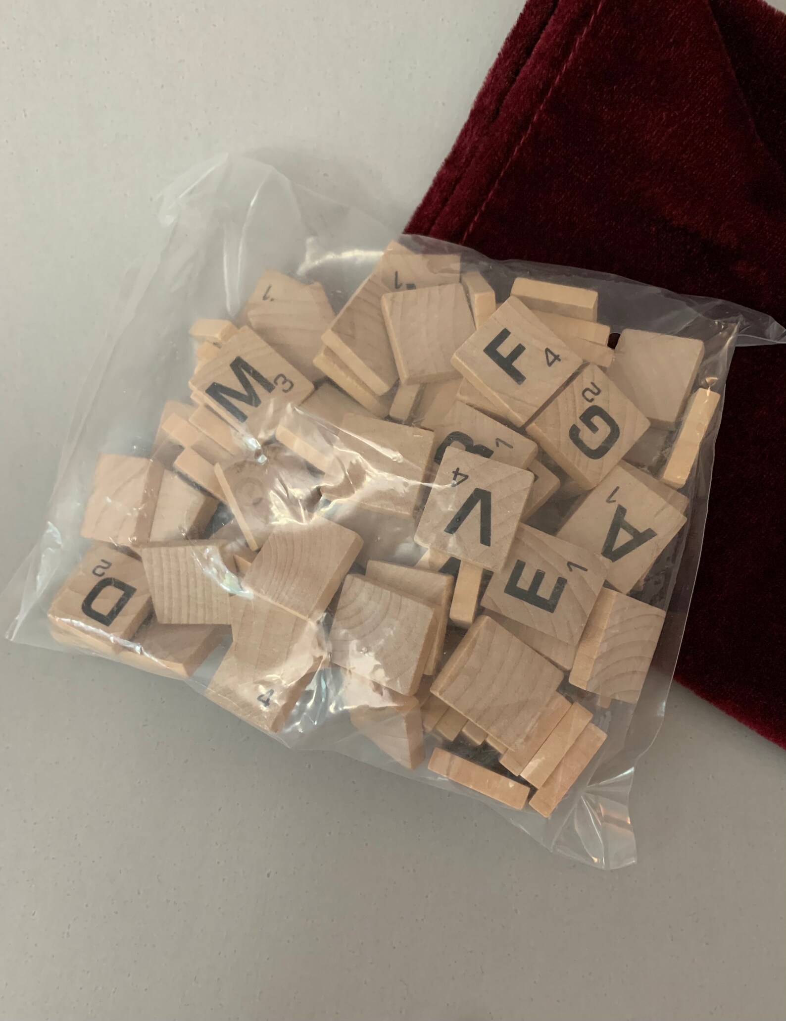 SCRABBLE TILES Wood Scrabble Tiles 3/4 Wood Tiles - Etsy