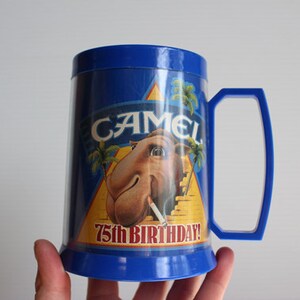 CAMEL CIGARETTE MUG, Thermo Serv Mug, Small Beer Mug, Plastic Outdoor ...